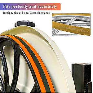 Urethane Band Saw Tires 6" Inch x 3/8" Inch x.095" FOR 3-wheel 10" Craftsman Band Saw Replacement Models: 133.24451 113.244512 & 113.244513 (3-Pack)