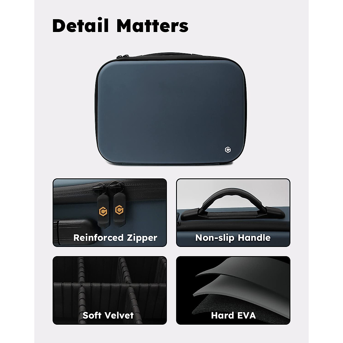 Extra Large Game Cards Case Adjustable Divider Storage Box Holder for Most Card Games compatible with Cards Against Humanity