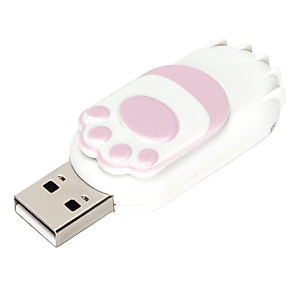Kafuty-1 USB 2.0 Flash Drive,Cat Paw Cute Shape USB Stick Memory Stick,16GB/32GB/64GB/128GB Portable U Disk USB Memory Stick for Computer Laptop(64GB)