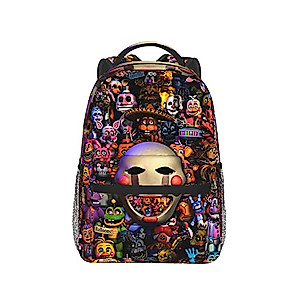 WILADU Leisure Travel Bag Work Backpacks Five Horror Nights Video At Game Freddy'S Backpack Lightweight Shoulder Bag Cool Laptop Backpack Classical Basic Briefcase Laptop Bag