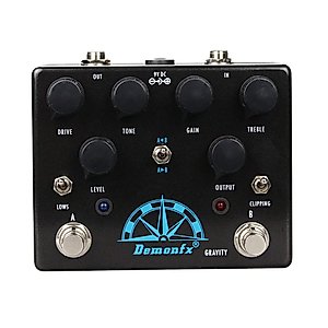 Demonfx DFG Gravity Dual Channel Overdrive w/Clipping Toggle Options
