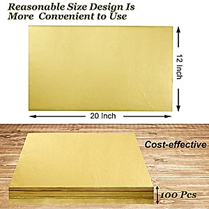 Gold Tissue Paper for Packaging - Undemouc 110 Sheets of Gold Wrapping Tissue Paper Bulk for DIY Artworks Flower Decoration (12 x 20 Inch)