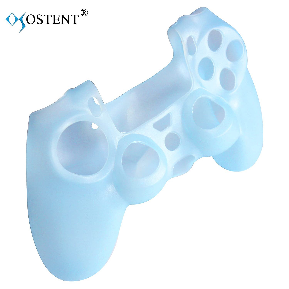 OSTENT Protective Silicone Gel Soft Case Cover Pouch Sleeve for Sony PlayStation 4 PS4 Controller Color Light Blue