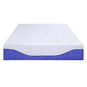SLEEPLACE 12 Inch METIS Multi Layer Memory Foam Mattress Cobalt Blue (KING)