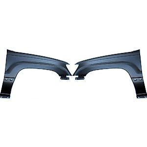 Evan Fischer Front Fender Set of 2 Compatible With 1999-2004 Jeep Grand Cherokee Primed Steel Driver and Passenger Side CAPA