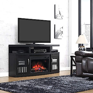 Cantilever Infrared Electric Fireplace Media Cabinet - 26MM5508-NB04