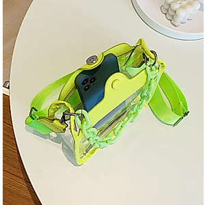 Clear Bag for Women Clear Handbag Concert Bag Stadium Approved Clear Purse Shoulder Crossbody Bag Satchel Hobo Bag