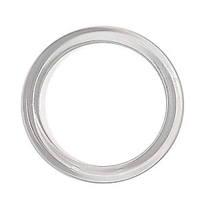 Clear Plastic Retail Scarf Rings - Round Fine Garment Hangers - 2.58" ID - 3.25" OD - 100 Pack