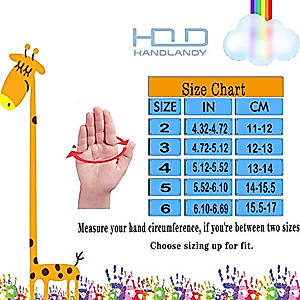 HANDLANDY Kids Gardening Gripper Gloves for age 3-13, 2 Pairs Foam Rubber Coated Garden Gloves for girls boys (Size 6 (age 11-13))