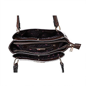 Nicole Lee FASHION LOVE CAT PRINT SATCHEL