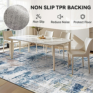 Area Rugs for Living Room Rug 5x7 Bedroom Rug Washable Carpet-Rugs for Bedroom Abstract Modern Rug Dining Room Rug Low Pile Contemporary Office Rug Non Slip Rug Colorful
