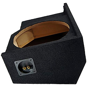 Compatible with Chevy C/K Silverado or GMC Sierra Full Size Extended Cab Truck 1988-1998 Single 12" Subwoofer Sub Box Speaker Enclosure