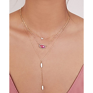 Kendra Scott Fern Y Necklace for Women, Fashion Jewelry, 14k Gold-Plated