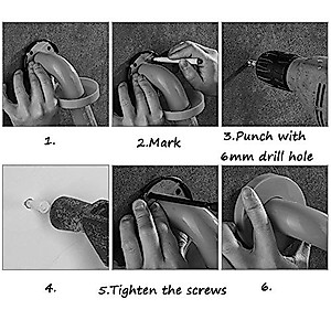 CRODY Bath Wall Attachment Handrails Grab Bar Rails Bathtub Handrail Shower Handgrip Safety Handle, Balance Armrests for Disabled, The Elderly, Pregnant Women, Wall-Mounted Towel Rack