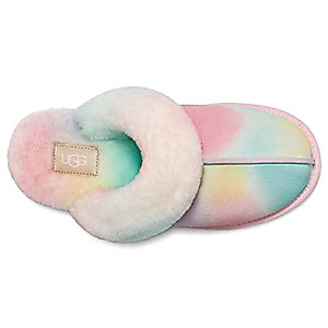 UGG Women's Scuffette II Watercolors Slipper, Rainbow Blend, 8