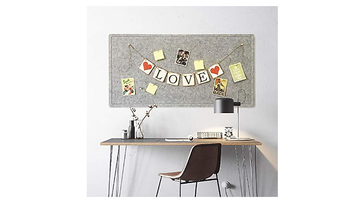 Versatile Color Felt Message Board for Creative Displays