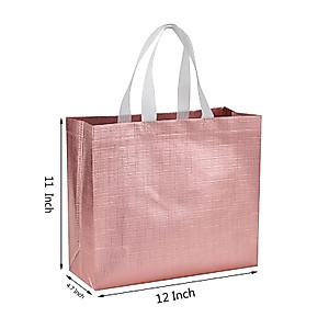 Tendwarm 6 Pcs Gift Bags Reusable Large Gift Bag with Handles for Party Wedding