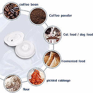 WSDMAVIS 20Pcs One-way Degassing PE Valve with Filter Exhaust Ventilation Vent for Coffee Bag Kraft Paper Bag Food Bags