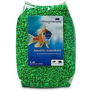 imagitarium Neon Green Aquarium Gravel Substrate, 5 lbs.