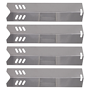 4-Pack BBQ Grill Heat Shield Plate Tent Replacement Parts for Better Homes And Gardens BH14-101-099-01 - Compatible Barbeque Stainless Steel Flame Tamer, Flavorizer Bar, Vaporizer Bar 15"