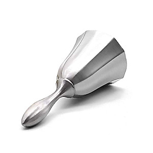 Hand Bell, Uspacific Metal Held Dinner Bell Brass Jingle Call Bell for School Church Adults Classroom Wedding Decorative (2pure)