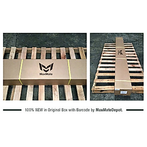 MaxMate 3" Nerf Bars Compatible with 2001-2018 Chevy Silverado GMC Sierra 1500; 2001-2019 2500 3500HD (Exclude SS) | Crew Cab | WB2C34707 | Side Step Rails Running Boards