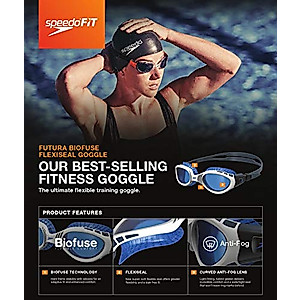 Speedo Unisex-Adult Swim Goggles Future Biofuse Flexiseal