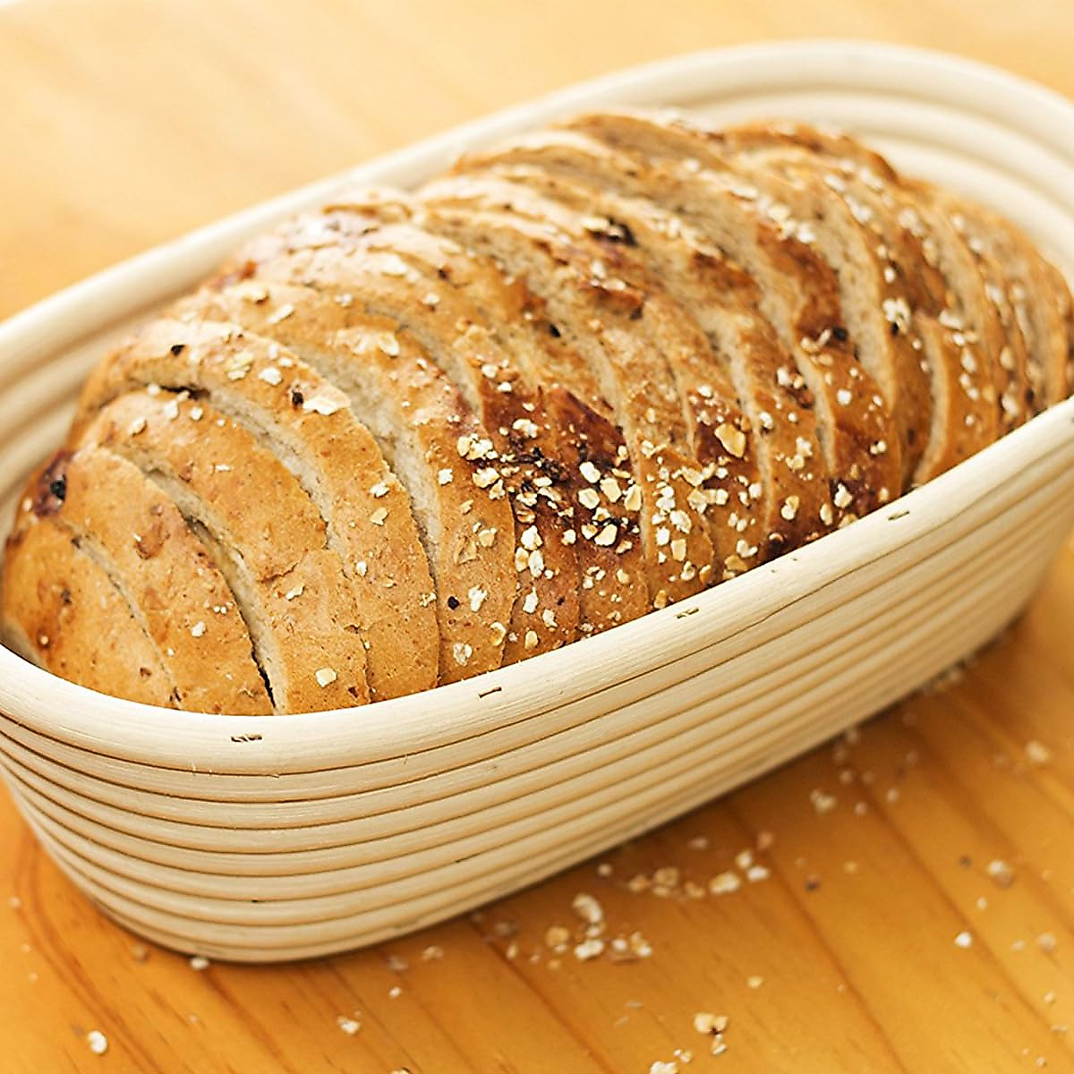 Bread Proofing Basket Oval Shaped: Basket Sourdough Proofing Baskets Oval Proofing Bowls with Liners for Professional Home Artisan Sourdough Bread Baking Supplies