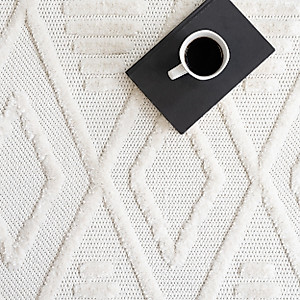 nuLOOM Annaka Trellis 5x8 Area Rug for Living Room Bedroom Dining Room, Cream