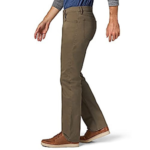 Wrangler Authentics Men's Straight Fit Twill Pant, Thistle, 36W x 30L