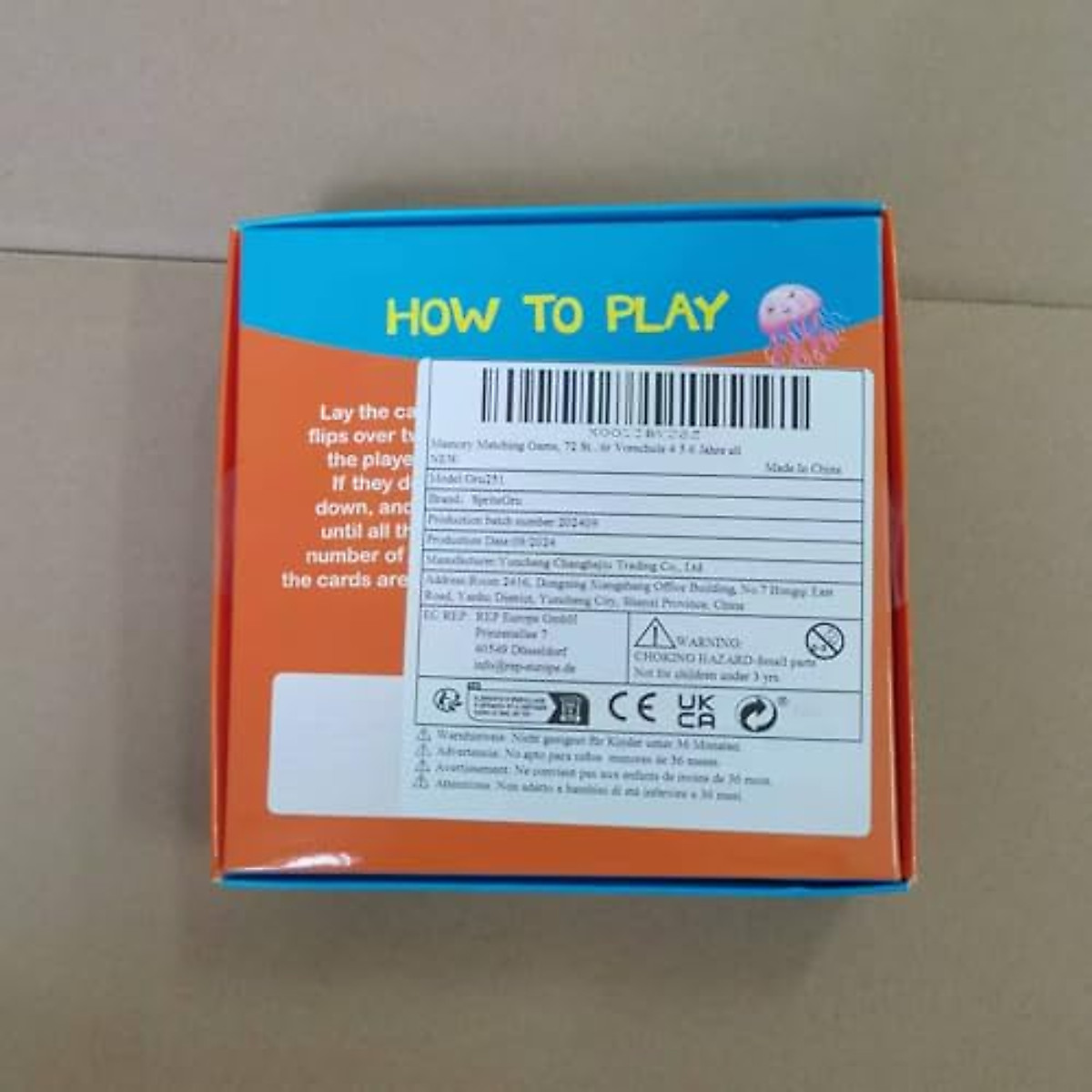 Memory Matching Game, 72 PCS Animal Matching Cards for Toddlers 36 Pairs Memory Cards for Preschool 4 5 6 Years Old