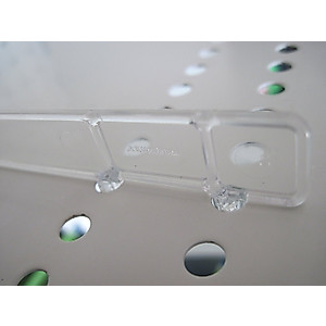 Clear Plastic Gondola Shelf Dividers, Universal Fits All Gondola Shelving up to 16" D - 100 Pack