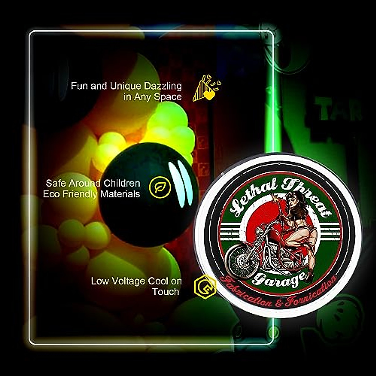 Motorcycle Led Neon Sign Business - 12" x 12" Arrow Signs Powered By USB With ON/OFF Switch Open Light Up Sign for Bussiness Advertisement Walls Window Store Signs for Cafe Bar Club Hotel Party