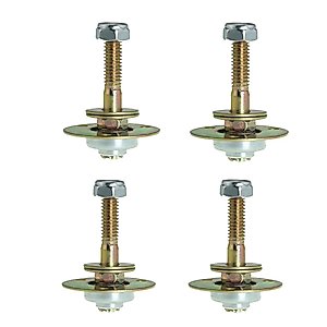SagaSave 2 Sizes Optional 4Pcs Rocking Chair Bearing Connecting Piece M8*45 M8*55 Rocking Chair Bearing Screws Kits Furniture Connecting Fittings, for Wooden Metal Rocking Chair Outdoor(M8*45)