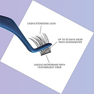 KISS Falscara Multipack False Eyelashes, Lash Clusters, Natural Wispy Wisps', 10mm-12mm-14mm, Includes 24 Assorted Lengths Wisps, Contact Lens Friendly, Easy to Apply, Reusable Strip Lashes