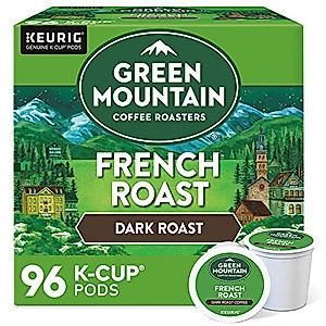 Green Mountain Coffee Roasters French Roast Keurig K-Cup Pods, Dark Roast Coffee, 96 Count (4 Packs of 24)