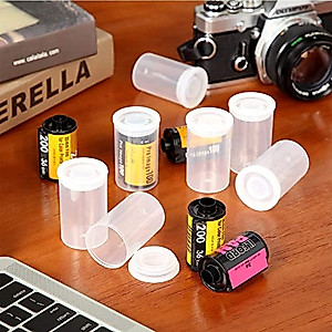 35mm Caliber Plastic Film Canisters-20pc (Clear)