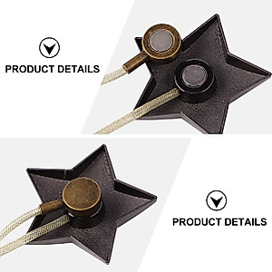 BESPORTBLE Star Curtain Magnetic Buckle Light House Decorations for Home Curtain Rods Holders Home Accessories Decor Sheer Drapes Star Curtains Curtain Tape Office European Style