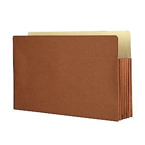The File King Expanding Accordion File Folder - Legal Size | Box of 10 Redropes | 3.5” Expansion | Store and Organize Papers | Keep Records in One Place | Save Time Searching