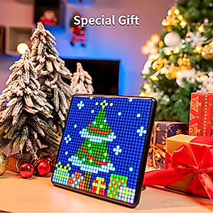Divoom Pixoo-Max Pixel Display, APP Cellphone Control Display with 32 X 32 Programmable LED Screen for Home Decoration, Business Advertisement