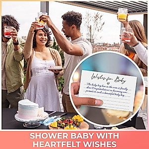 Woodamore Baby Shower Advice Cards For Parents To Be - Advice For New Parents Baby Shower Decorations Girl, Wishes For Baby Cards For Baby Shower Games Boy, Advice And Wishes Box Baby Shower Ideas