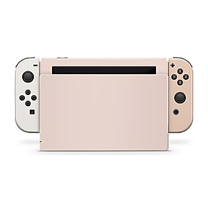 Tacky Design Retro Skin Compatible with Nintendo Switch Skin Wrap Cover, Cream Color Blocking for Nintendo Switch Stickers, Premium Vinyl 3M Full Wrap Decal, Compatible with Joy-Con, Console, Dock.