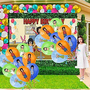 Bob Burgers Party Supplies Decorations Birthday Cake Topper Balloons Banner Backdrop Decor