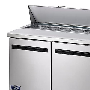 Arctic Air AST72R 71.5-Inch 3-Door Refrigerated Sandwich/Salad Prep Table, 115v