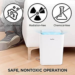 Ivation Air Sterilizer | Compact Portable Air Sterilizer for Home & Office | Built-In Timer, Sleep Function good For Use Around Children, Seniors, & Pets