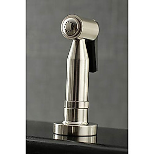 Kingston Brass KS8288DLBS Concord Bridge Kitchen Faucet, Brushed Nickel, 14 x 8.38 x 12.19