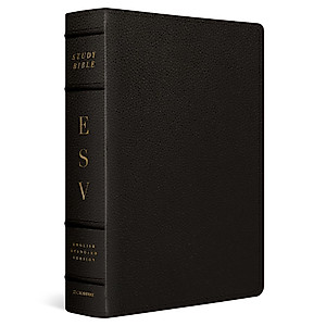ESV Study Bible, Large Print (Buffalo Leather, Deep Brown)