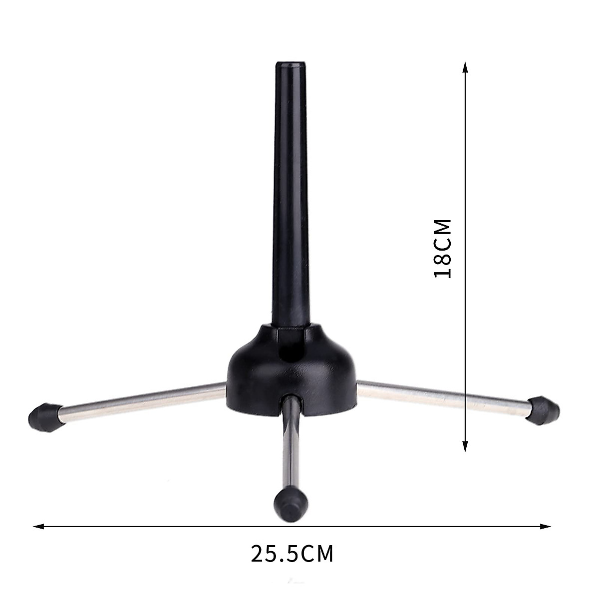 Lerodite Flute Stand Clarinet Holder Foldable Wind Instrument Stand, Woodwind Portable Tripod Stand Holder Attachment for Flute Clarinet Oboe