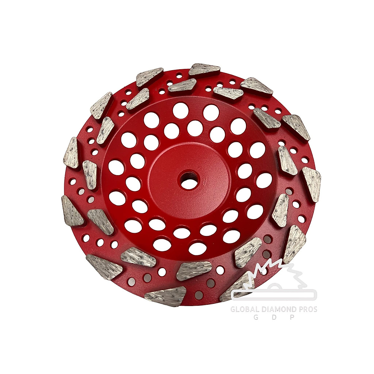 7” Diamond Grinding Cup Wheel for Concrete, Masonry, Epoxy & Paint Removal 5/8-11” Arbor Threaded Grit #18-20