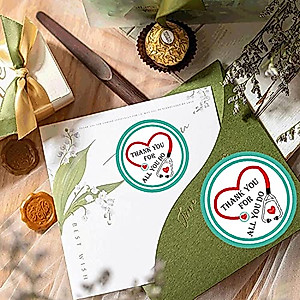 500 Healthcare Workers Thank You Stickers Thank You for All You Do for Us Labels 1.5" Nurse Essential Workers Appreciation Themed Sticker for Doctors Cards, Envelopes,Package Sealing